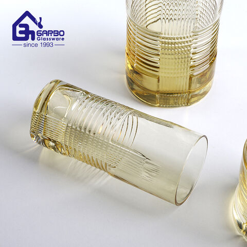 Food Grade New Cut Glass Design Amber Color Water Pitcher 1.1L ...