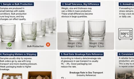 Why Glassware Samples Look Good but Bulk Orders Have Problems